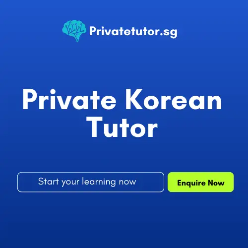 Private Korean Tutor Singapore | 1-to-1 Korean Language Lessons